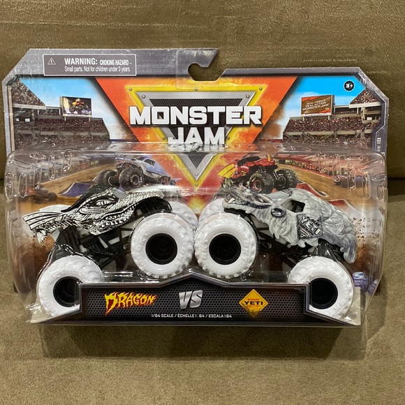 Spin Master | Toys | Monster Jam Dragon Vs Yeti Series 8 164 Scale ...
